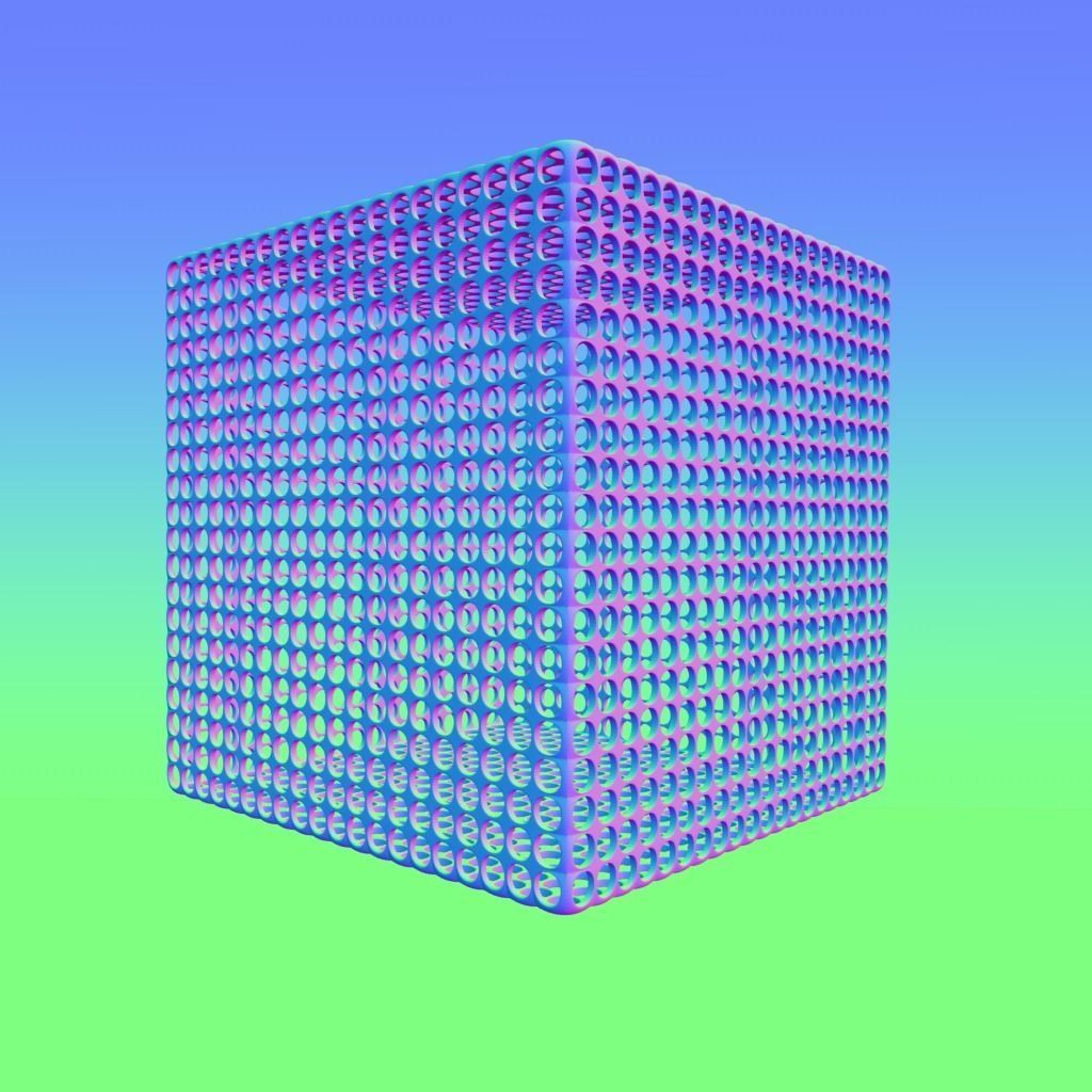 Abstract Geometric Cube 3D model | CGTrader