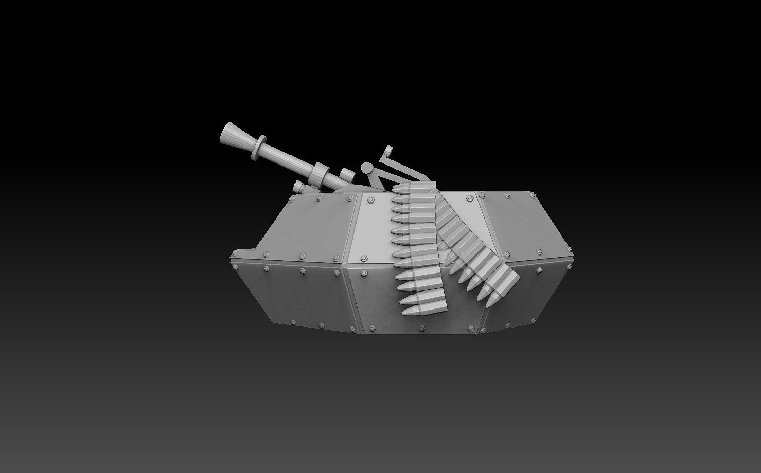 AA Gun Pillbox Turret 3D model 3D printable | CGTrader