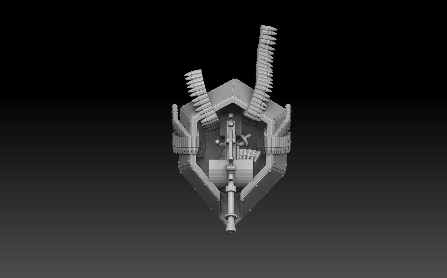 AA Gun Pillbox Turret 3D model 3D printable | CGTrader