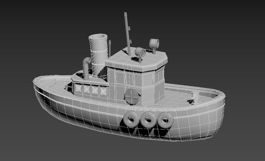 3D model Tugboat Fireflies scene VR / AR / low-poly | CGTrader
