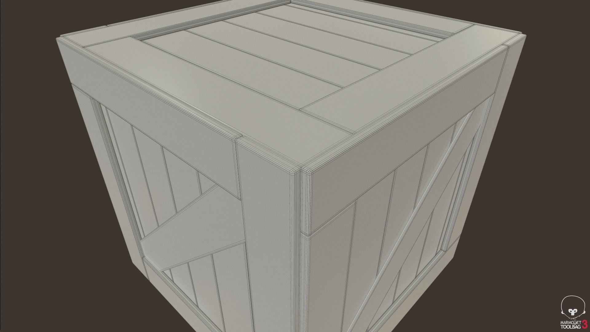 Wood Box 3D model | CGTrader