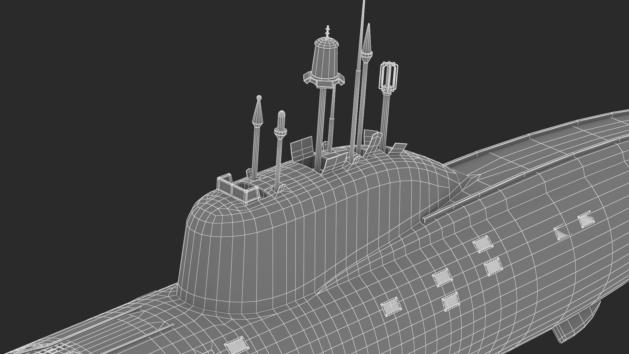 Nuclear Powered Attack Submarine Akula Class 3D model | CGTrader