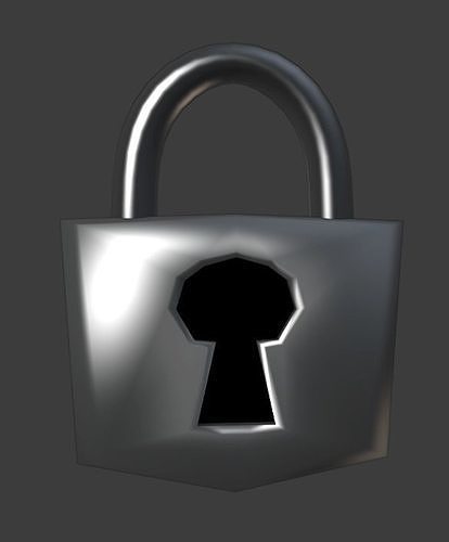 Low Poly Lock padlock free VR / AR / low-poly 3D model | CGTrader