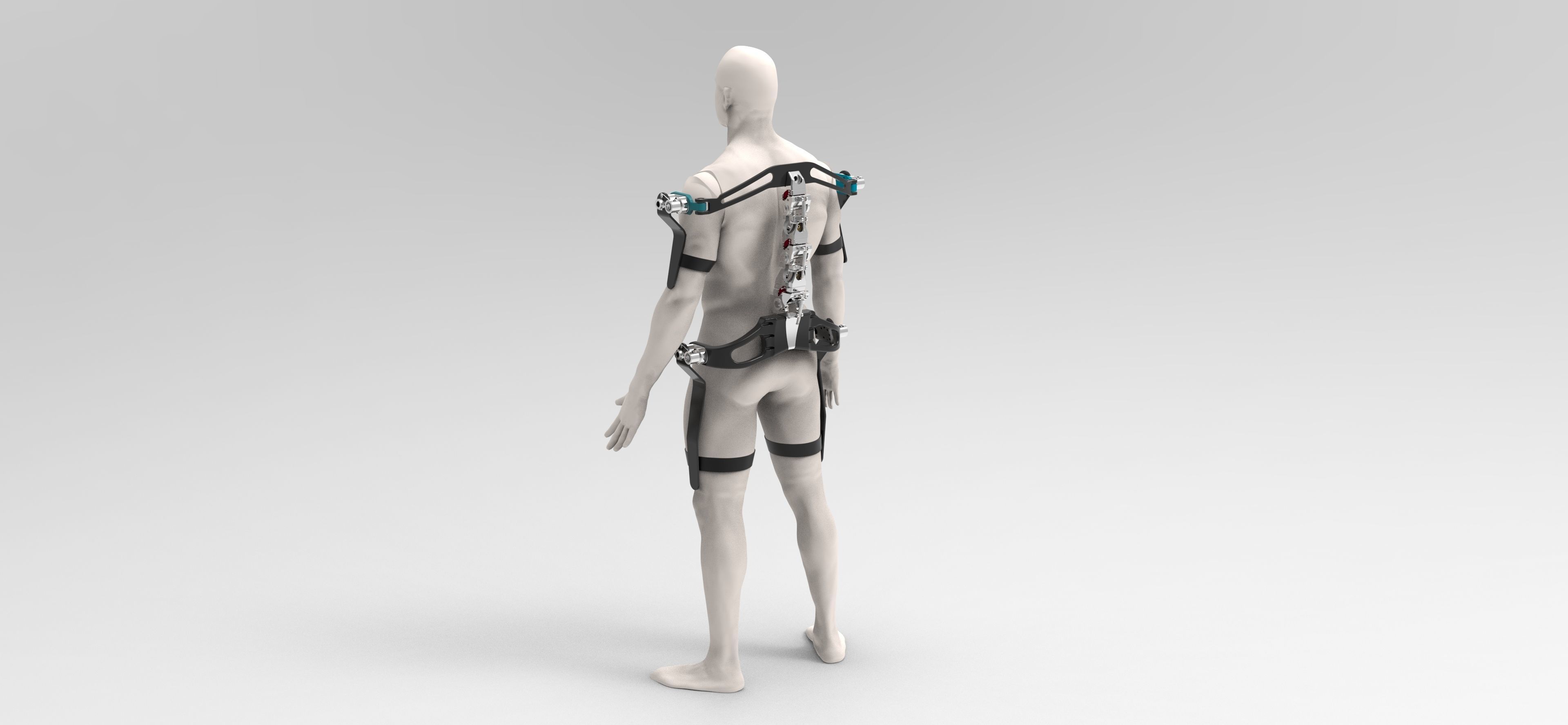 Mechanical assisted exoskeleton device 3D model | CGTrader
