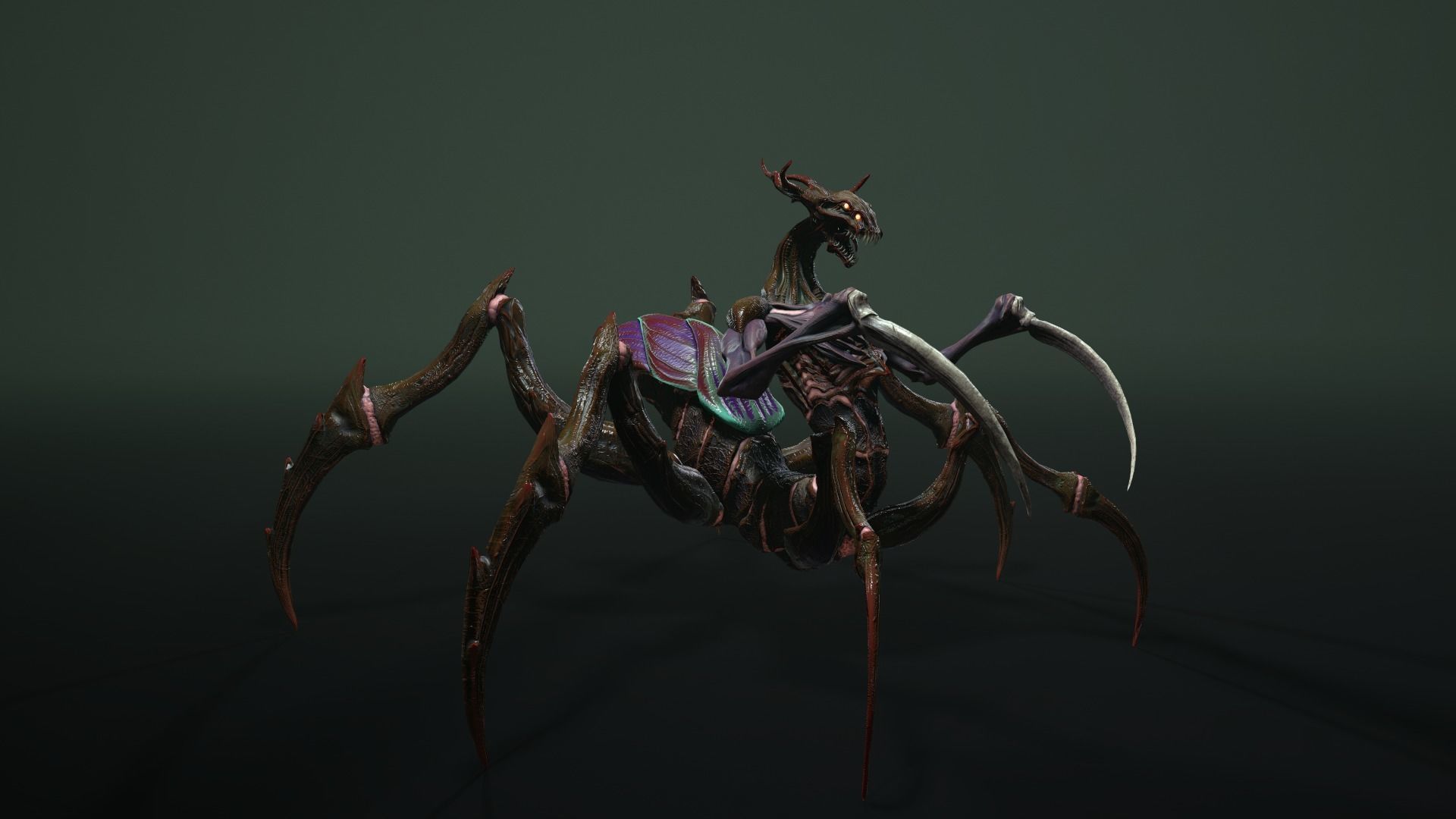 3D model Alien Spider VR / AR / low-poly animated | CGTrader
