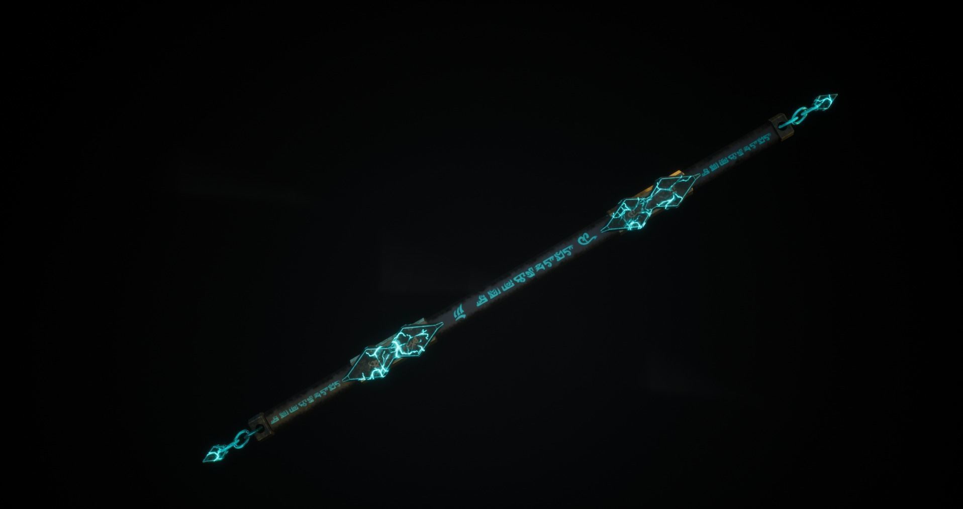 3D model Medieval Rod - Magic - Weapons VR / AR / low-poly | CGTrader