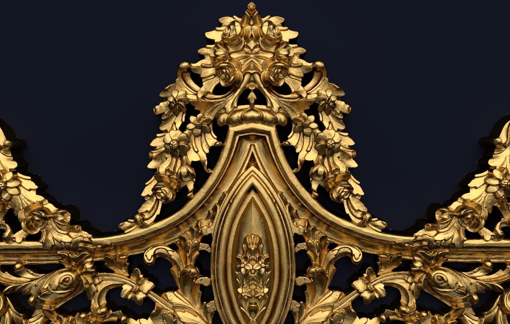 Classic Carved Bed 3D model 07 3D model | CGTrader