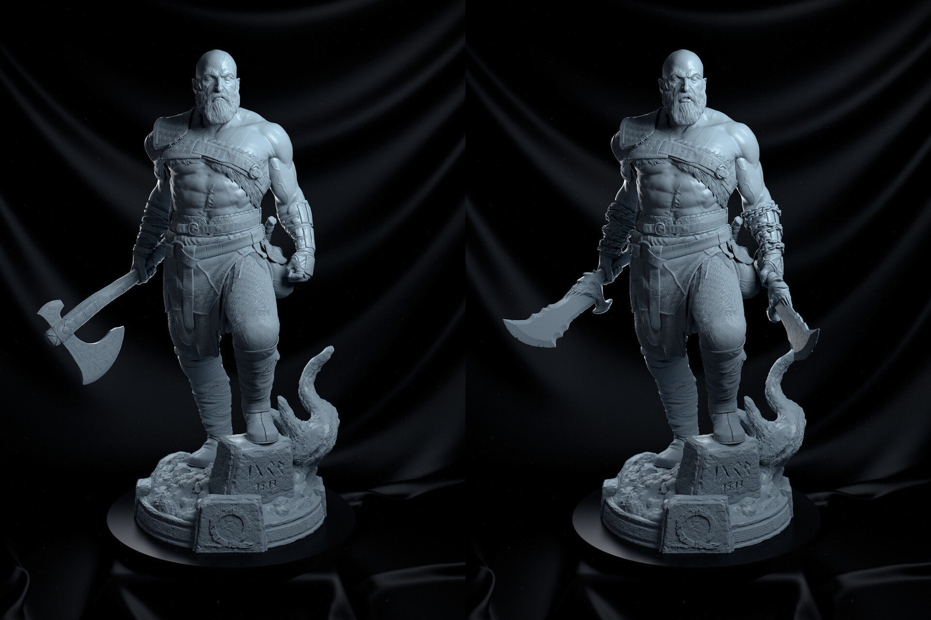 Kratos - God of War 2018 3D model 3D printable | CGTrader