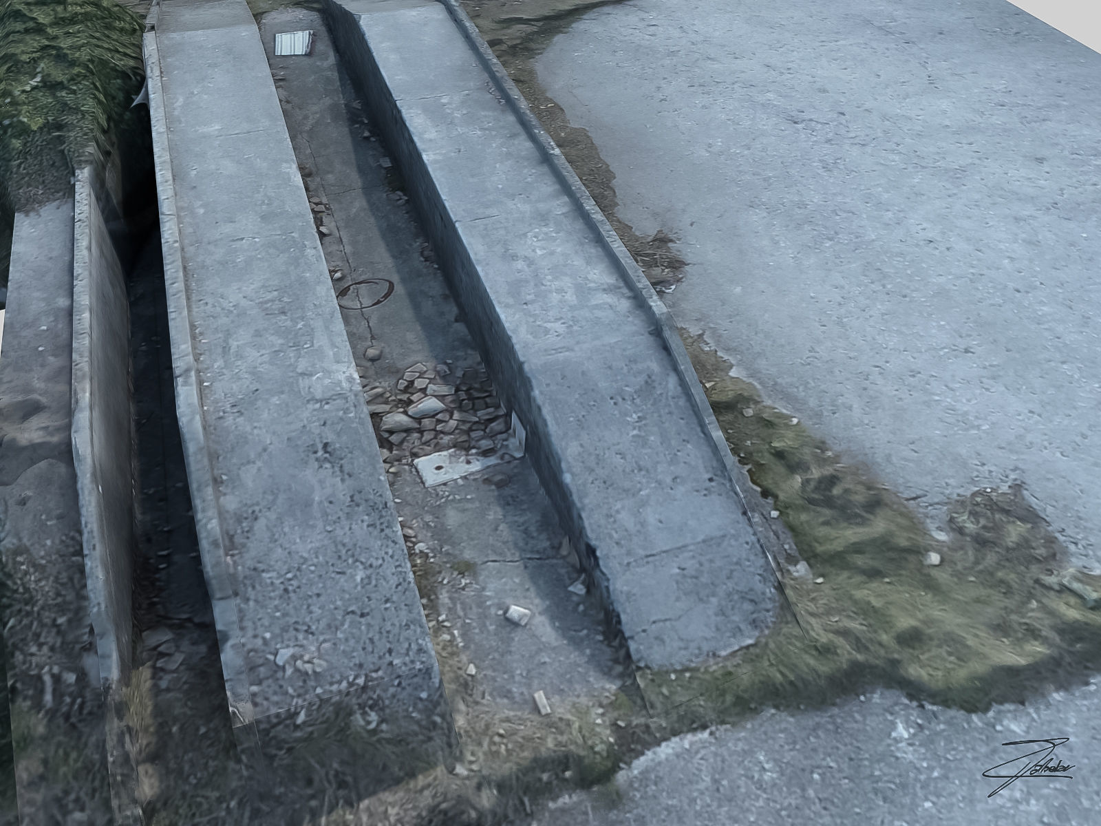 3D model Concrete loading ramp VR / AR / low-poly | CGTrader