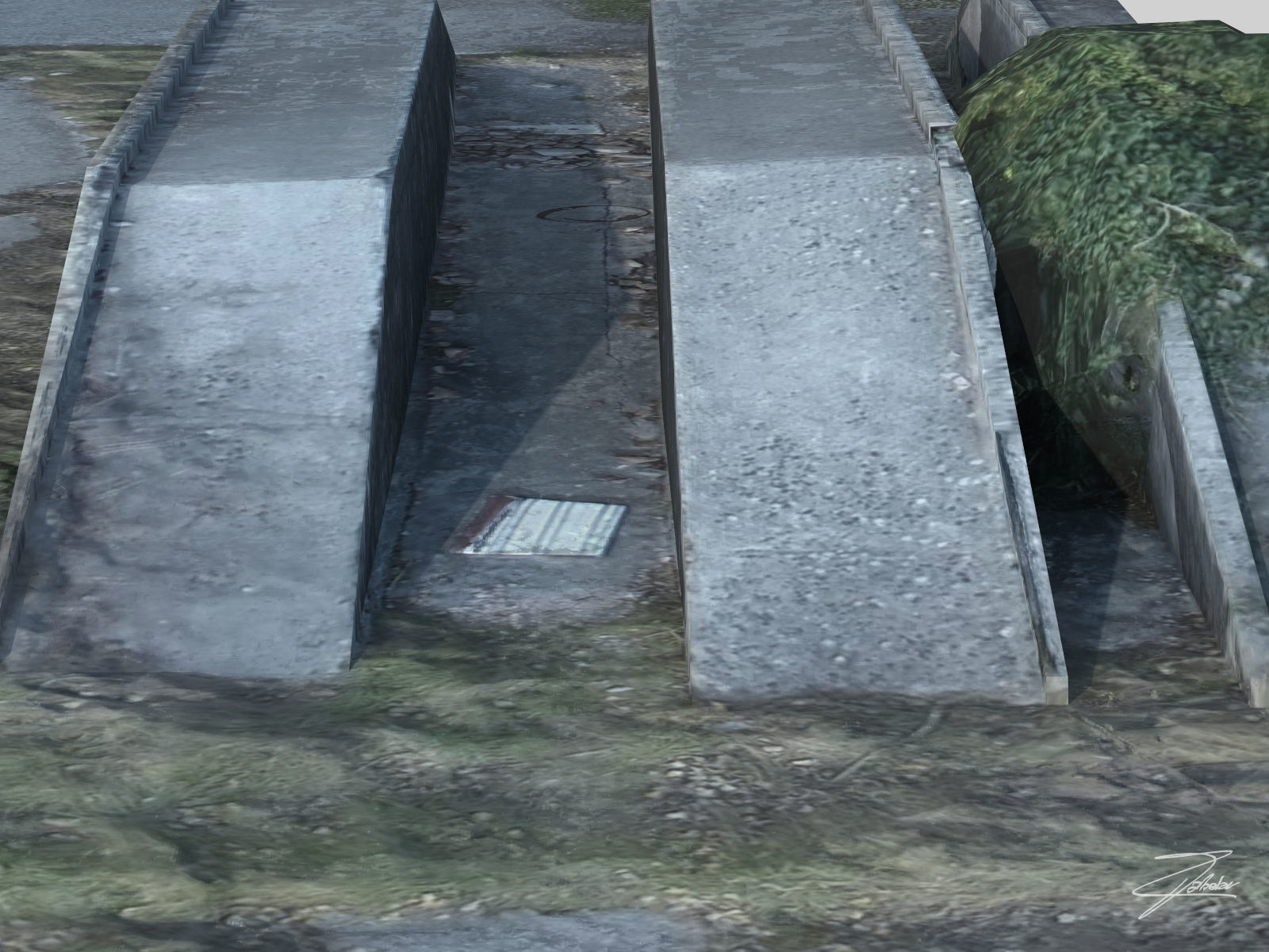 3D model Concrete loading ramp VR / AR / low-poly | CGTrader