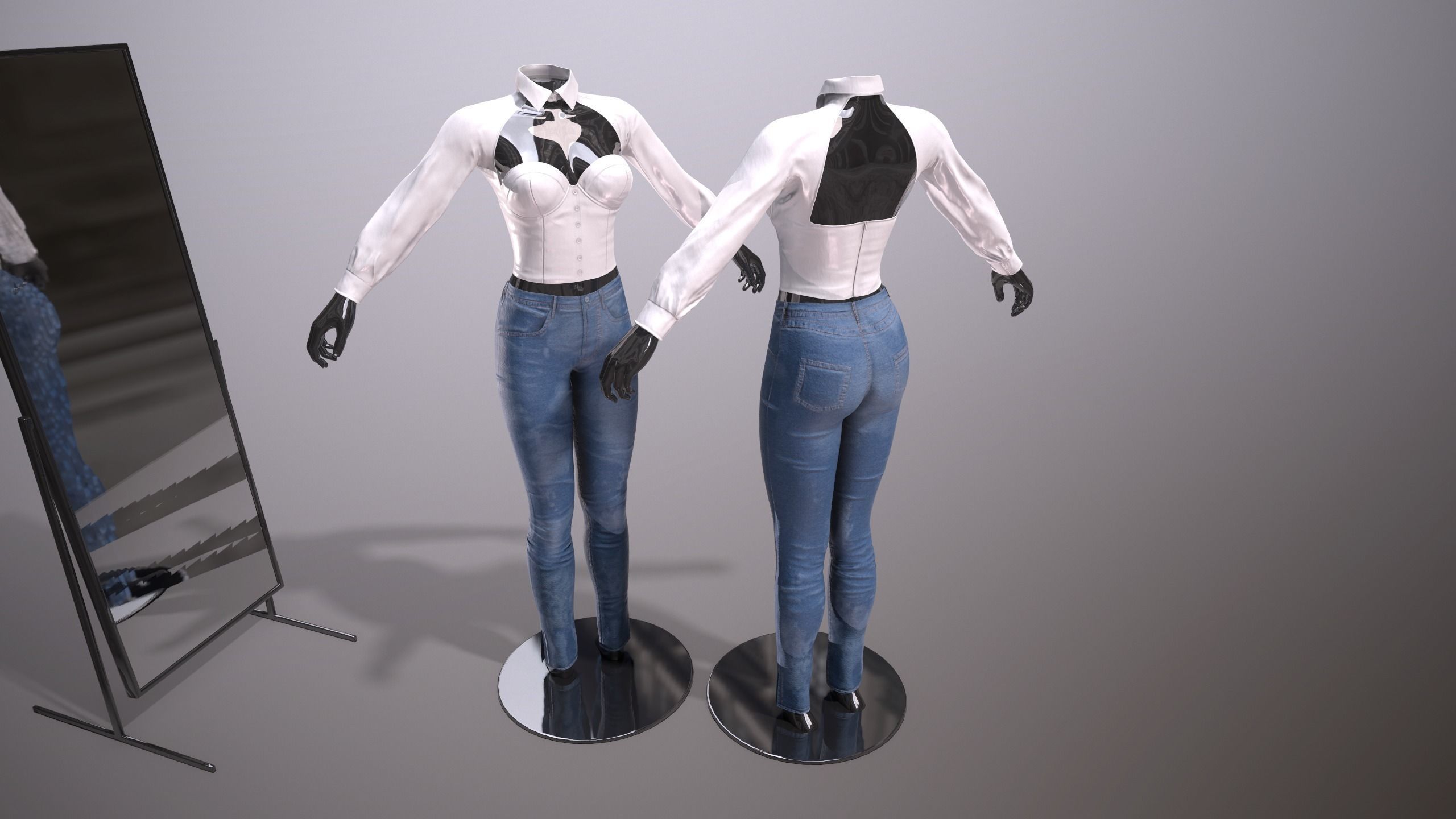 3D model Female Clothing VR / AR / low-poly | CGTrader