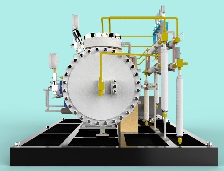 Diaphragm compressor 3D model | CGTrader