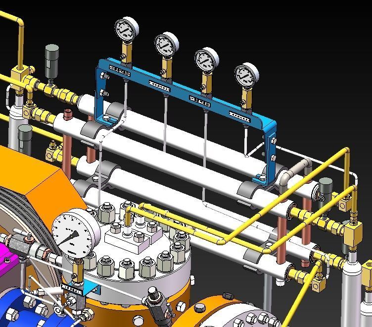 Diaphragm compressor 3D model | CGTrader