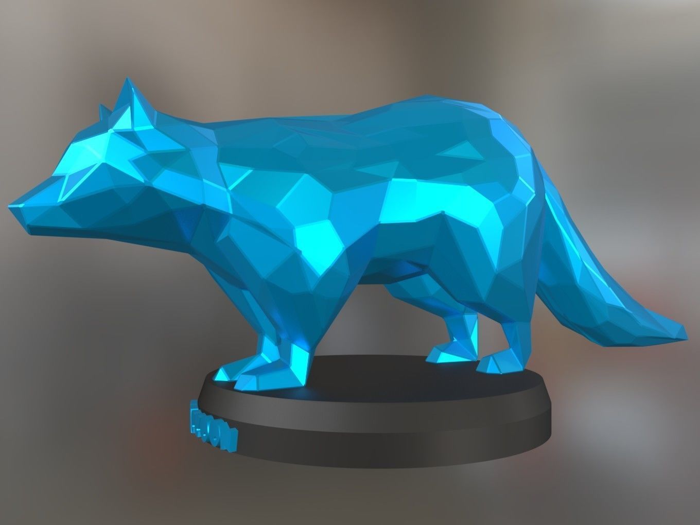 Poly Raccoon 3D model 3D printable | CGTrader