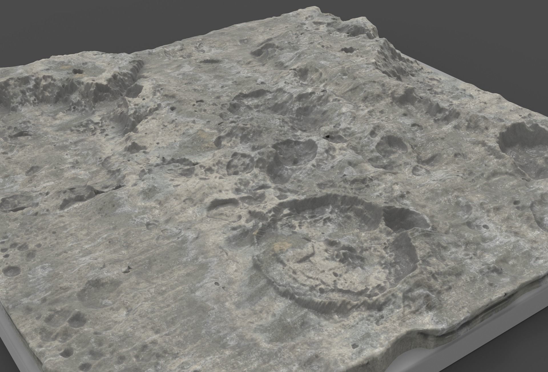 moon terrain hi poly 3D model | CGTrader