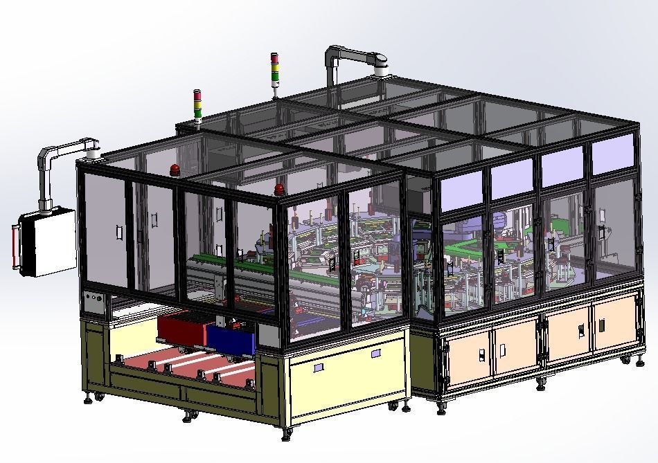 Automatic test production line 3D model | CGTrader