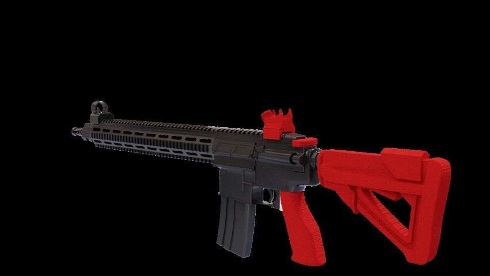 HK 416 rainbow six siege 3D model | CGTrader