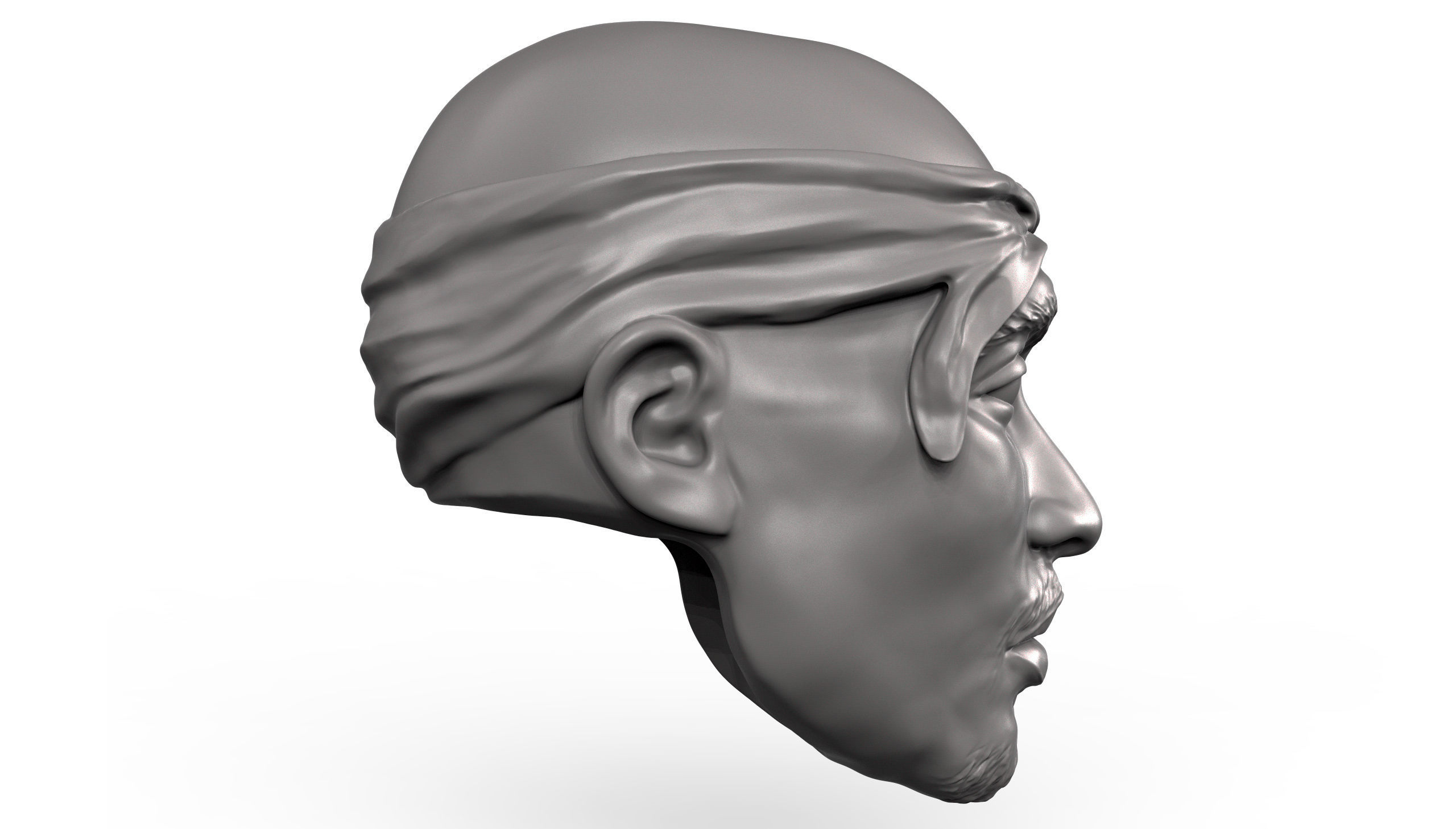 2Pac action figure head portrait 3D model 3D printable | CGTrader