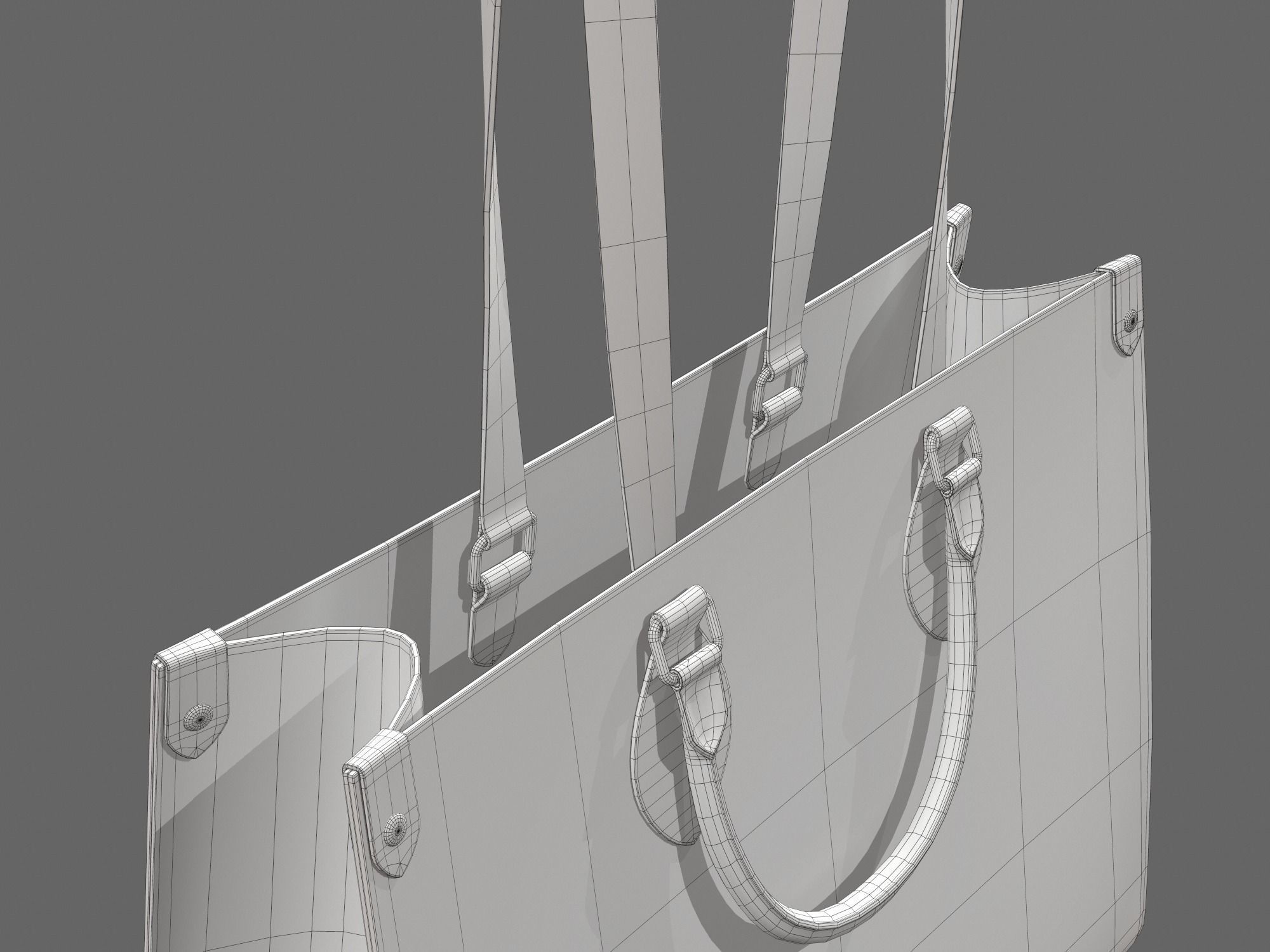 3D model Louis Vuitton Bag Onthego Giant Monogram Blue Bleu VR / AR ...