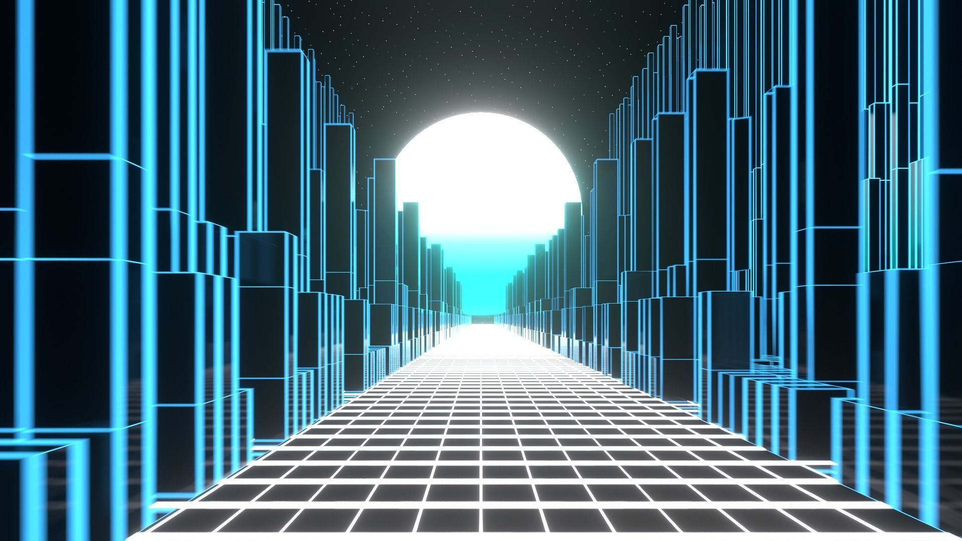 Synthwave Retrowave Vaporwave Animated free 3D model animated | CGTrader