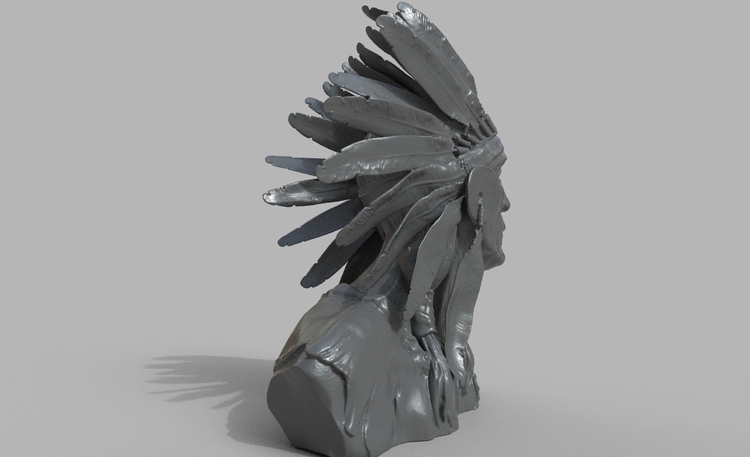 Native American Proud 3D model 3D printable | CGTrader