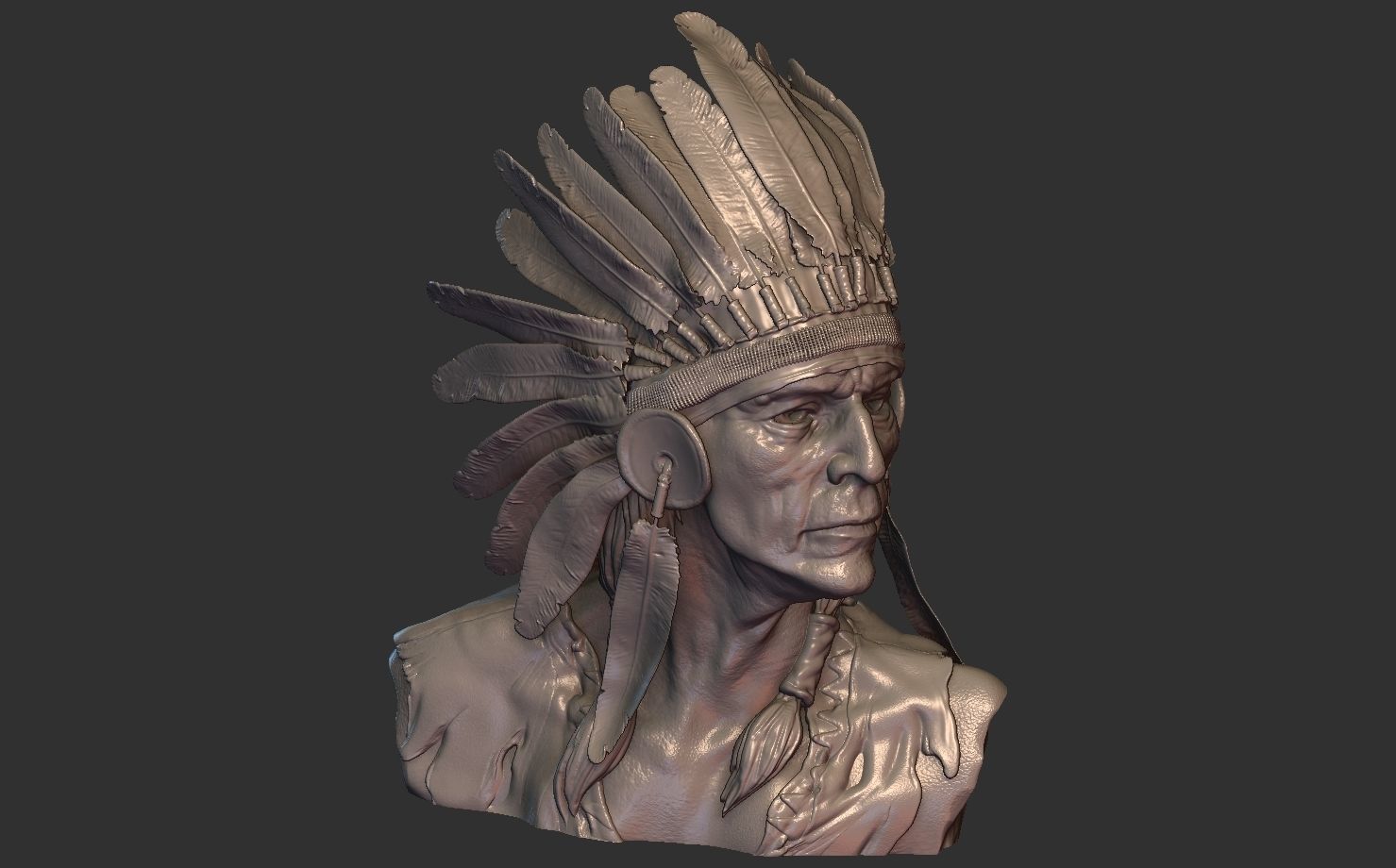 Native American Proud 3D model 3D printable | CGTrader