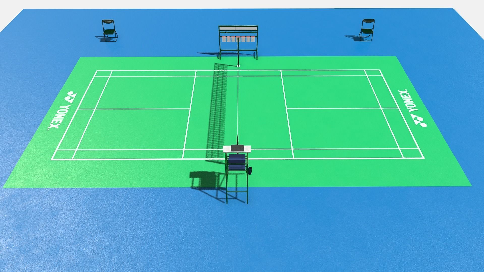3D model Badminton Court VR / AR / low-poly | CGTrader