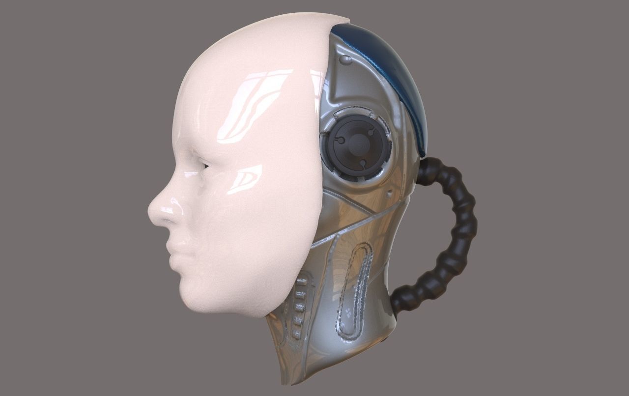 Robot Head 3D model | CGTrader