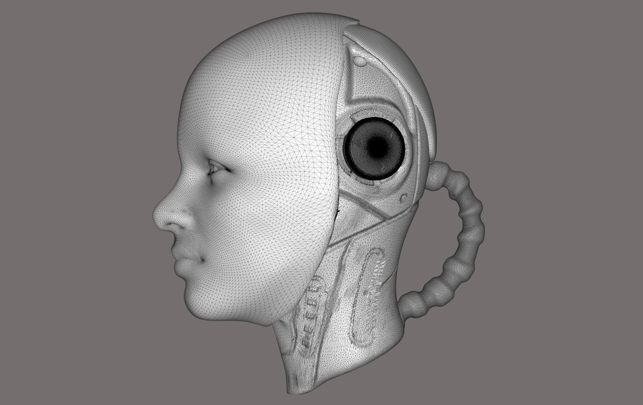 Robot Head 3D model | CGTrader