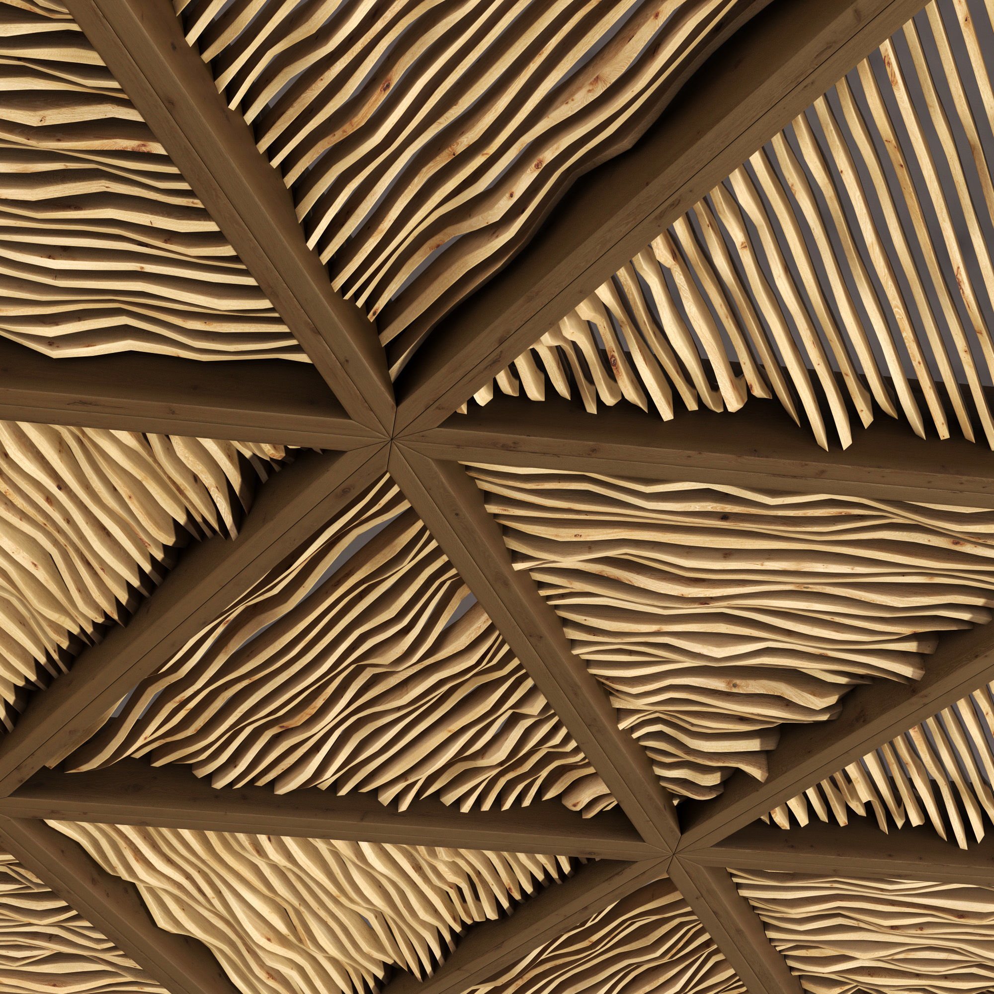 Ceiling parametric Triangle n1 3D model | CGTrader