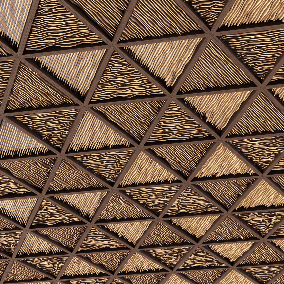 Ceiling parametric Triangle n1 3D model | CGTrader