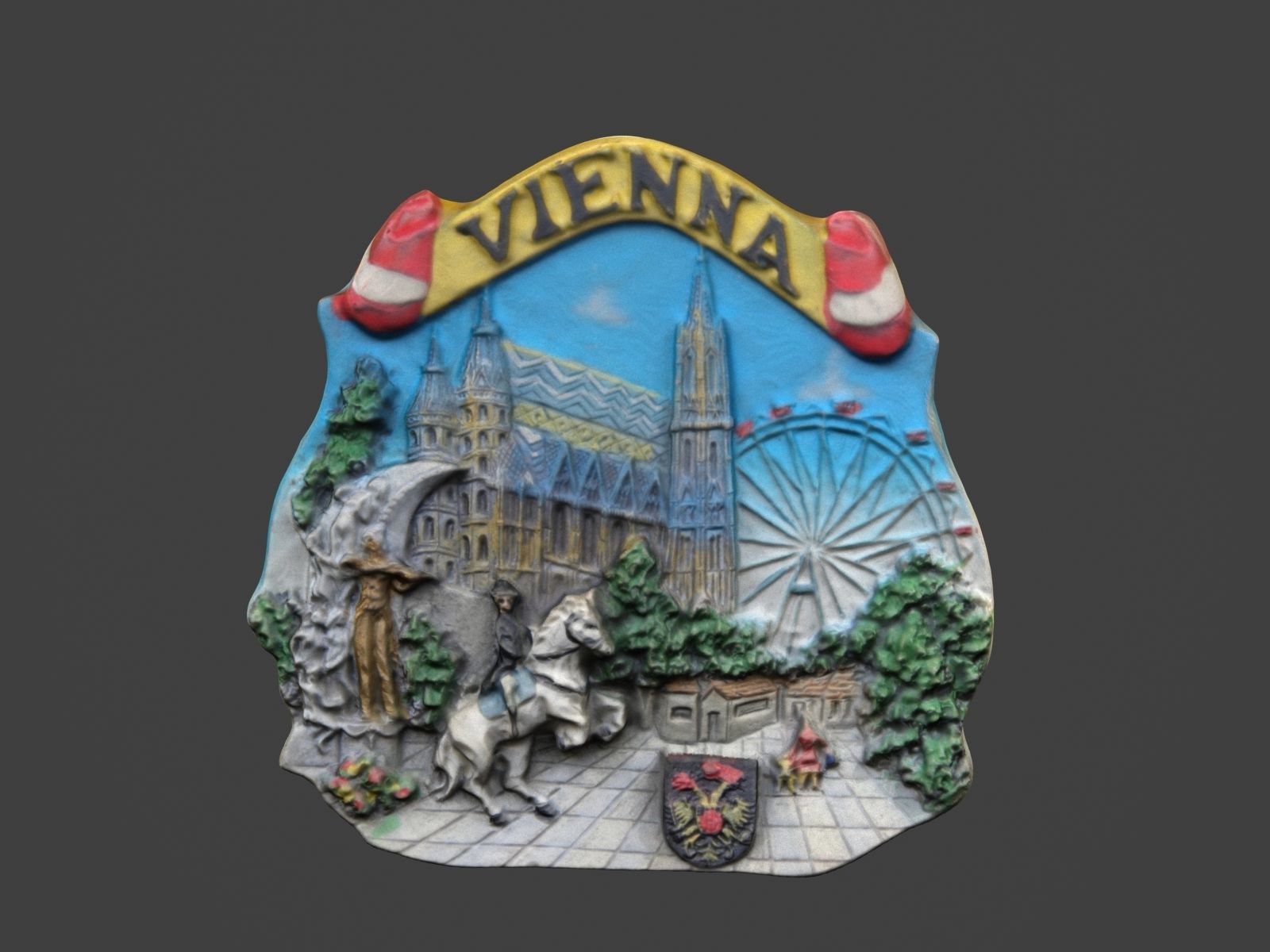 Vienna Austria Magnet Souvenir 3D model 3D printable | CGTrader