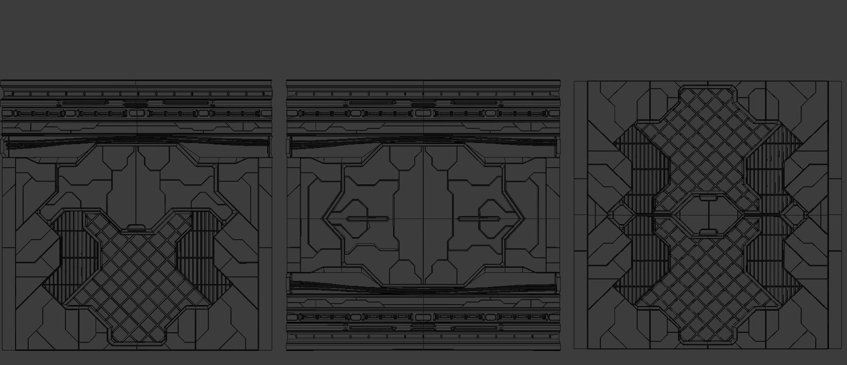 3D model Trim Sheets Sci Fi VR / AR / low-poly | CGTrader