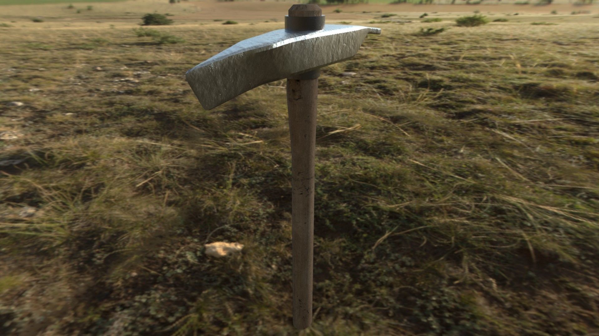 3D model Medieval Pickaxe VR / AR / low-poly | CGTrader
