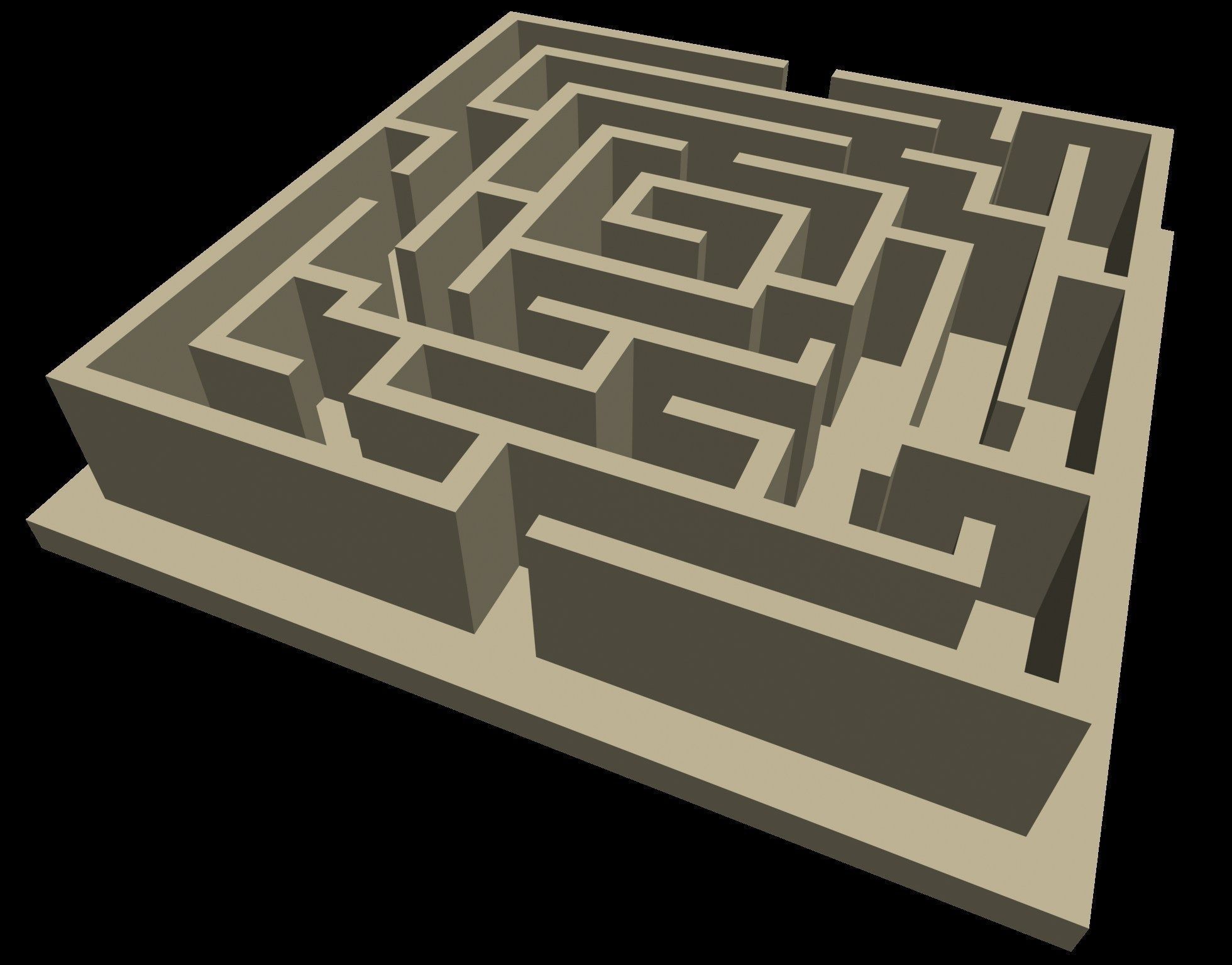 10 labyrinths collection 3D model 3D printable | CGTrader