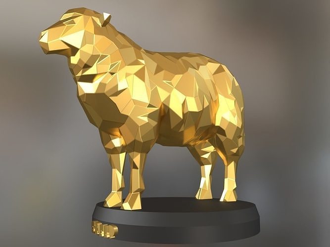 Poly Sheep 3D model 3D printable | CGTrader