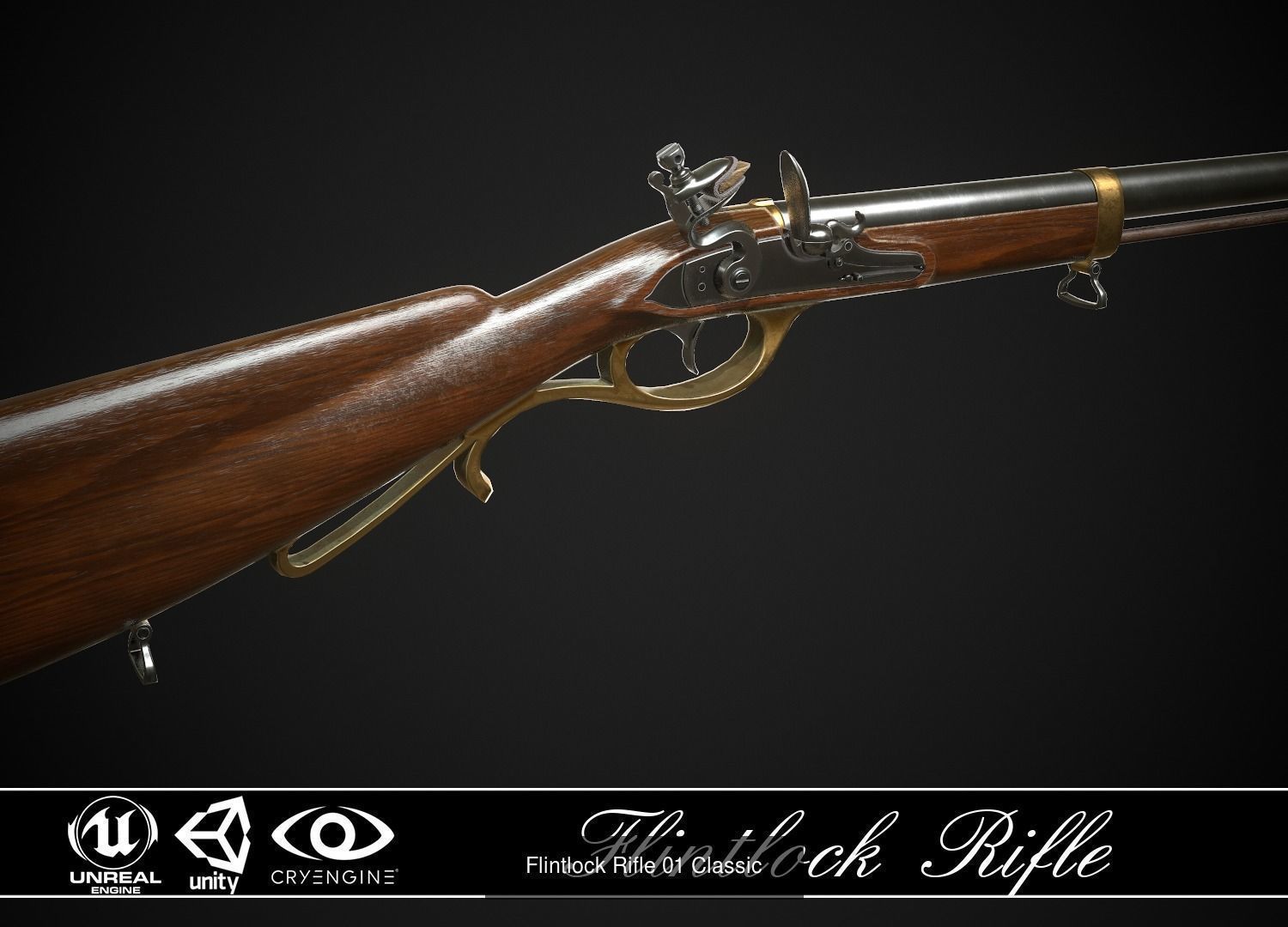 Flintlock Guns Collection | CGTrader