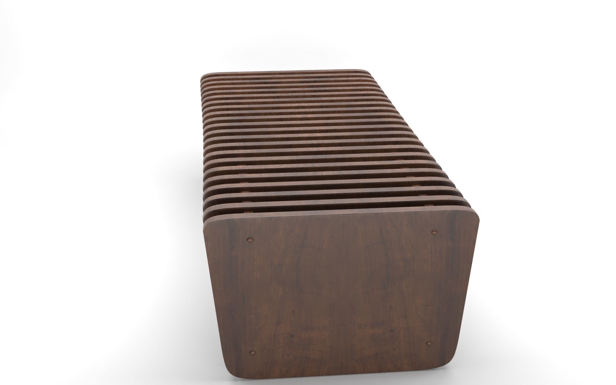 Parametric wooden bench 3D model | CGTrader