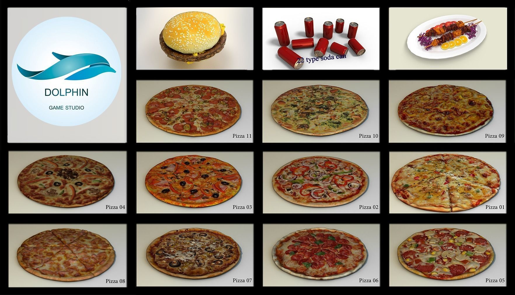 Foods 3D Model Collection | CGTrader