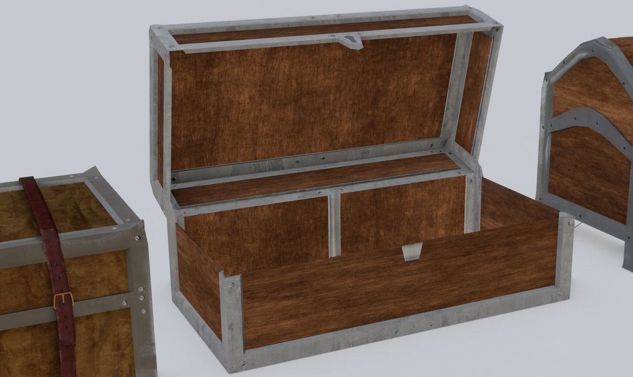 3D model RPG Chest pack VR / AR / low-poly | CGTrader