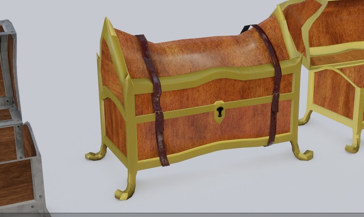 3D model RPG Chest pack VR / AR / low-poly | CGTrader