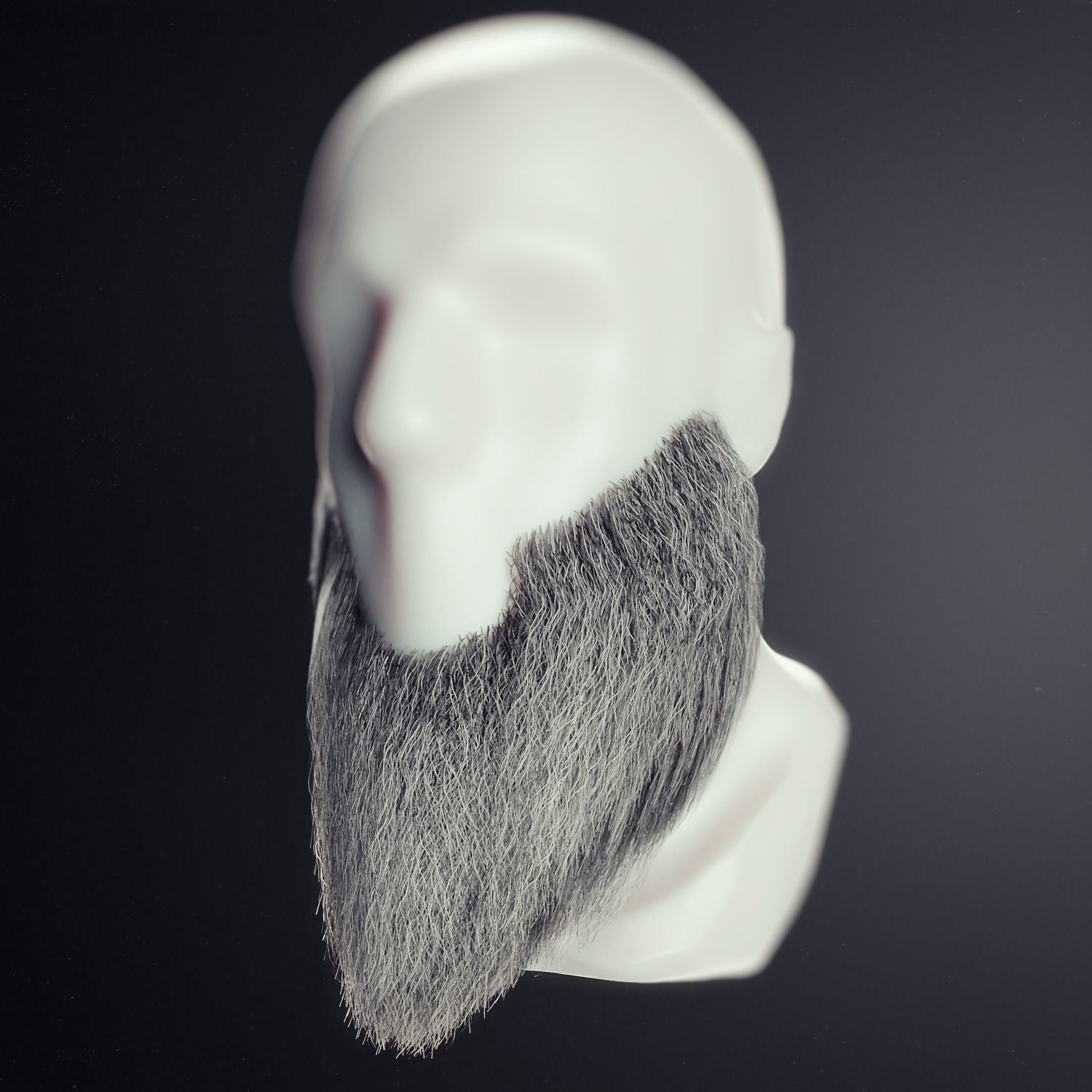 3D model Beard Blender Low Poly 2 VR / AR / low-poly | CGTrader