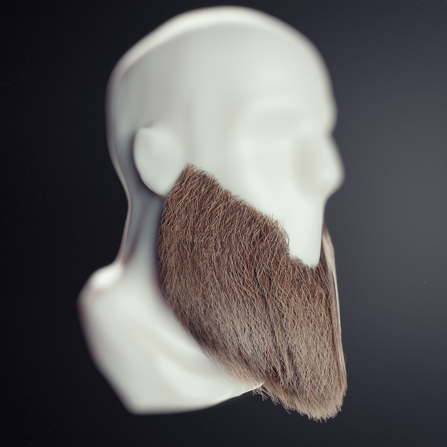 3D model Beard Blender Low Poly 2 VR / AR / low-poly | CGTrader