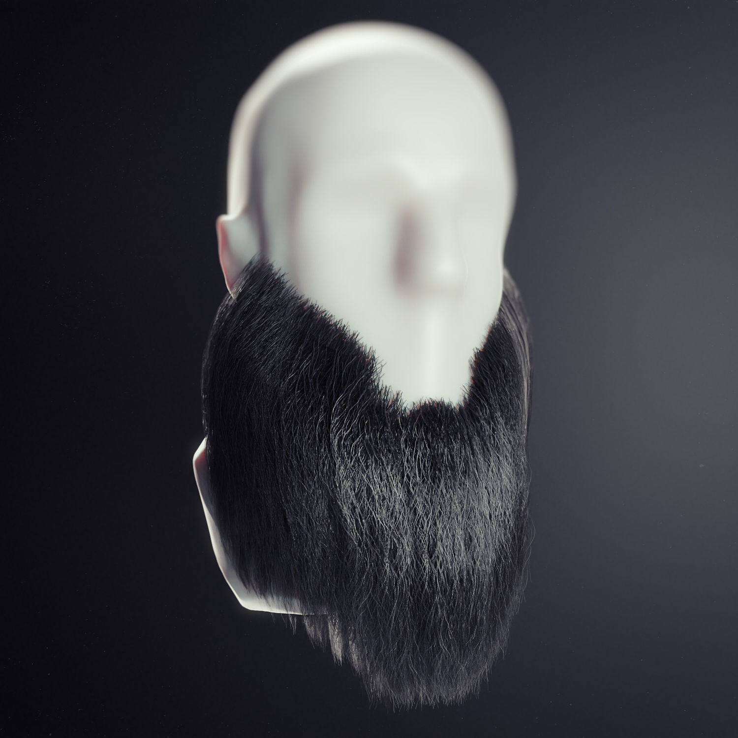 3D model Beard Blender Low Poly 3 VR / AR / low-poly | CGTrader