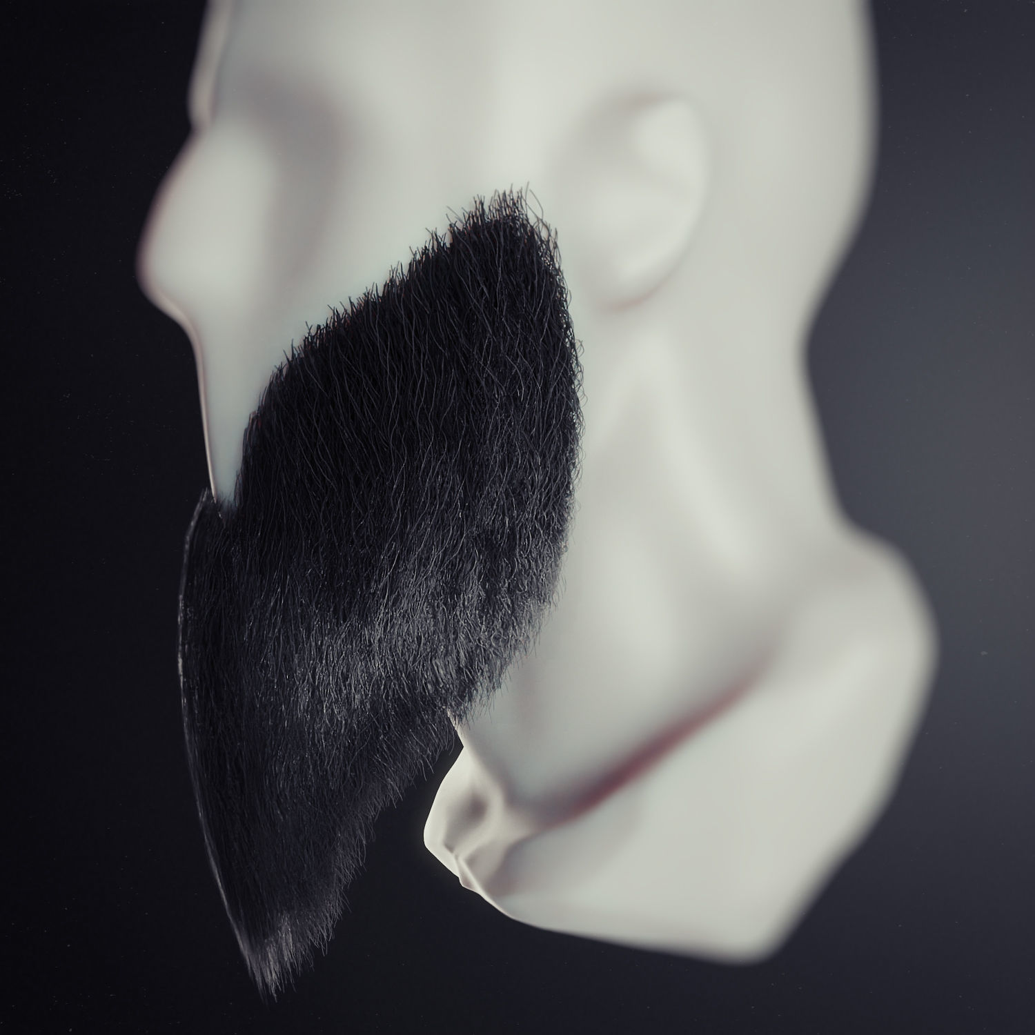 3D model Beard Blender Low Poly 6 VR / AR / low-poly | CGTrader