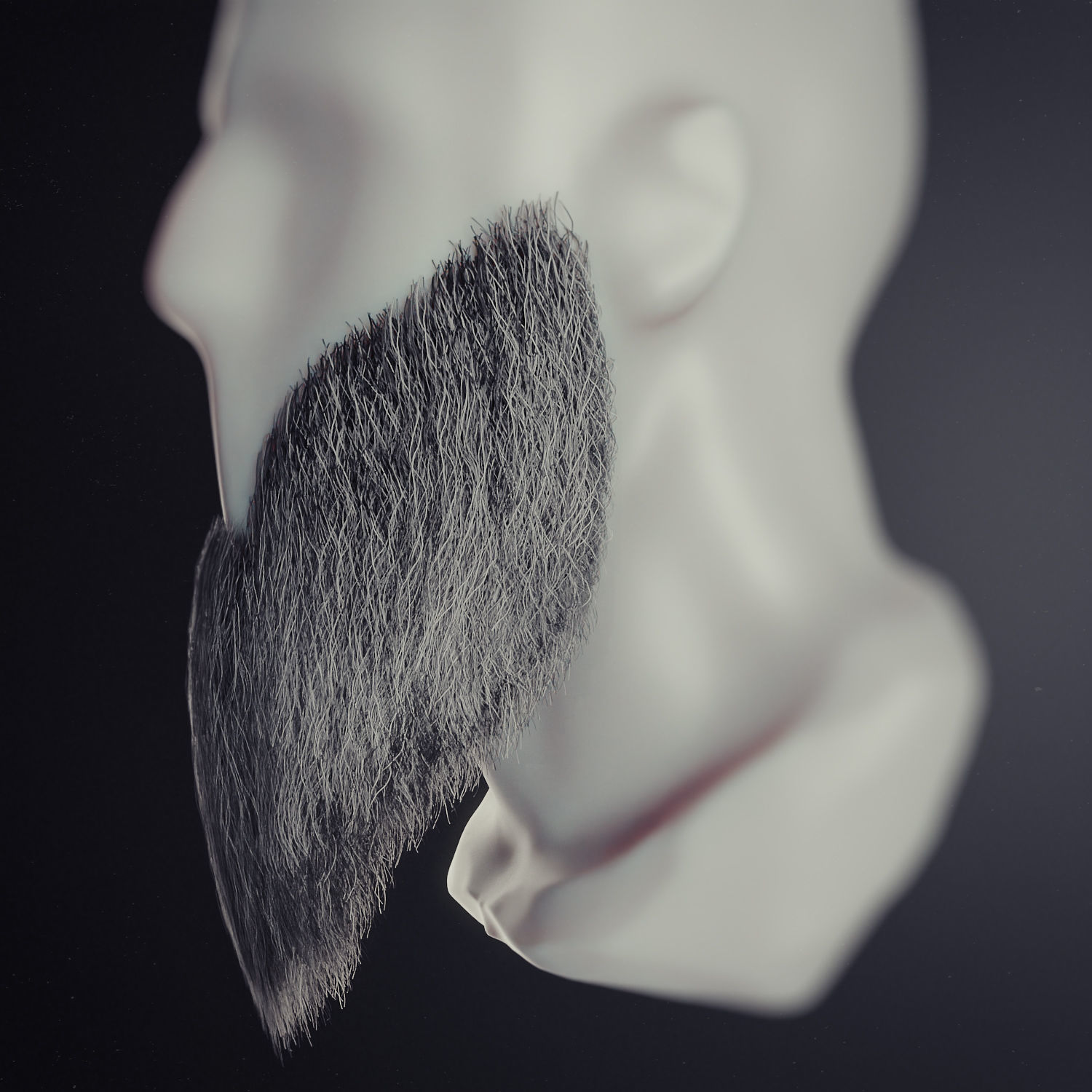 3D model Beard Blender Low Poly 6 VR / AR / low-poly | CGTrader