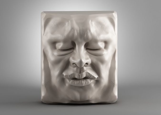 Face modern sculpture 3d print model 3D model 3D printable | CGTrader