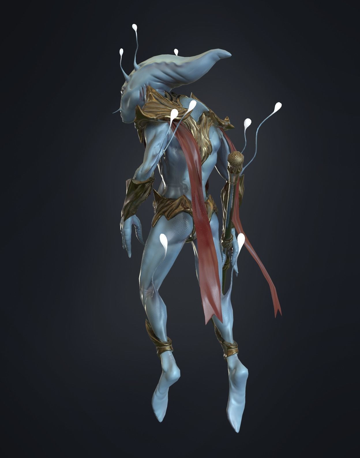3D model Deep Sea Warrior LowPoly VR / AR / low-poly | CGTrader