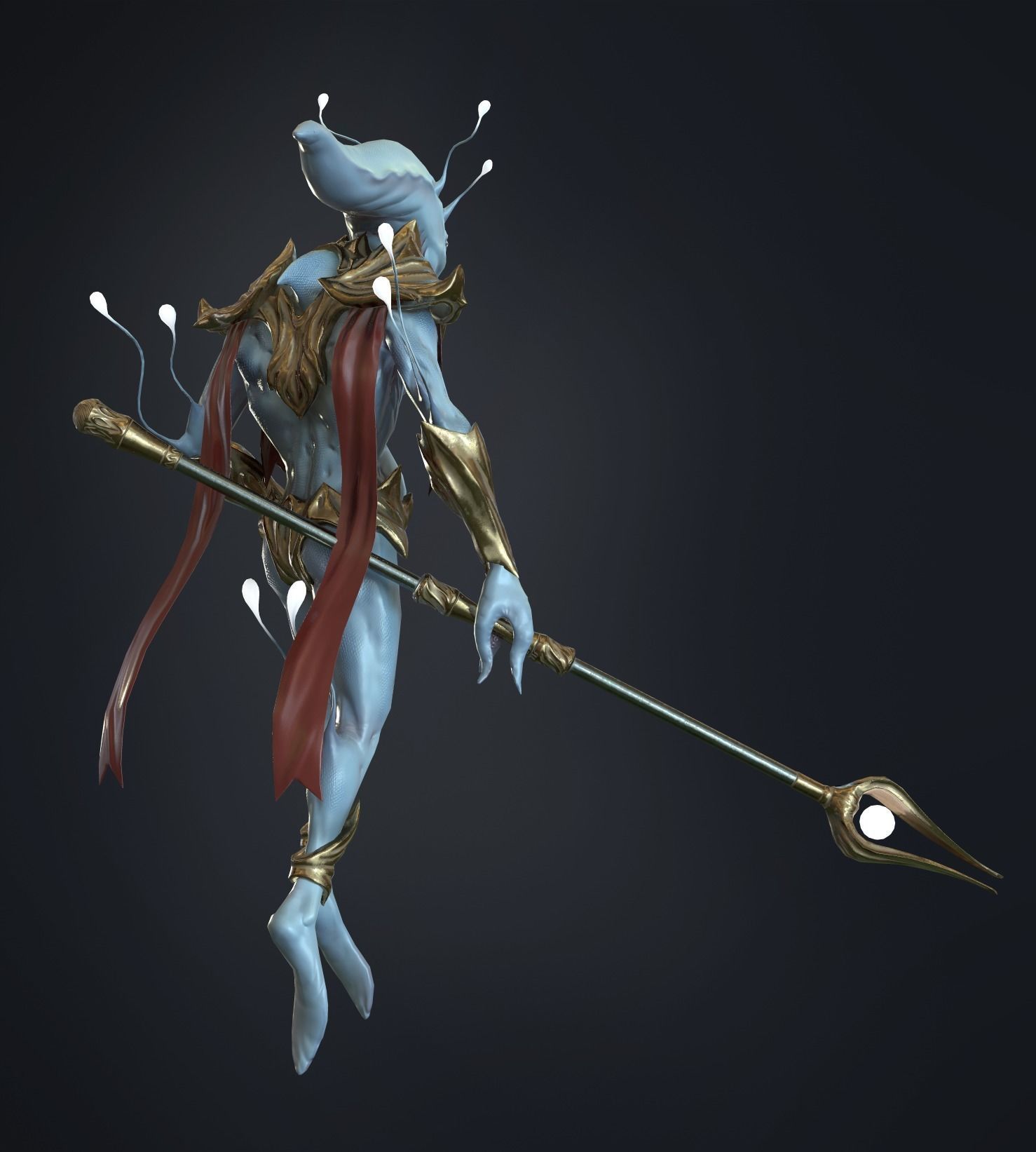 3D model Deep Sea Warrior LowPoly VR / AR / low-poly | CGTrader