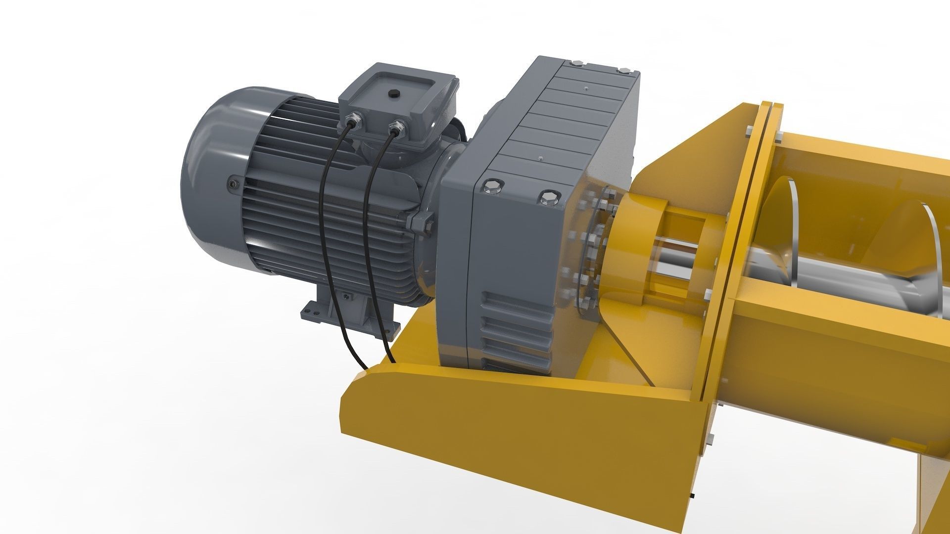 Screw Conveyor 3D model animated rigged | CGTrader